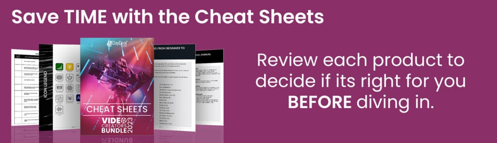 Cheat Sheets - Video Creators Bundle - 2023 - Creative Highway™ By ...