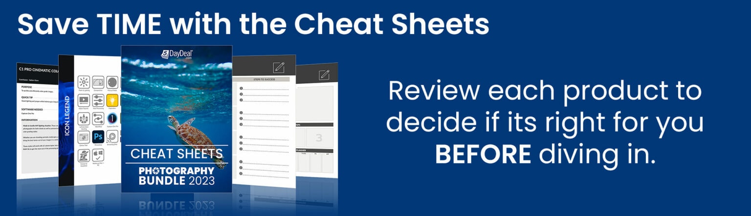 Cheat Sheets - Photography Bundle - 2023 - Creative Highway™ By 5DayDeal®